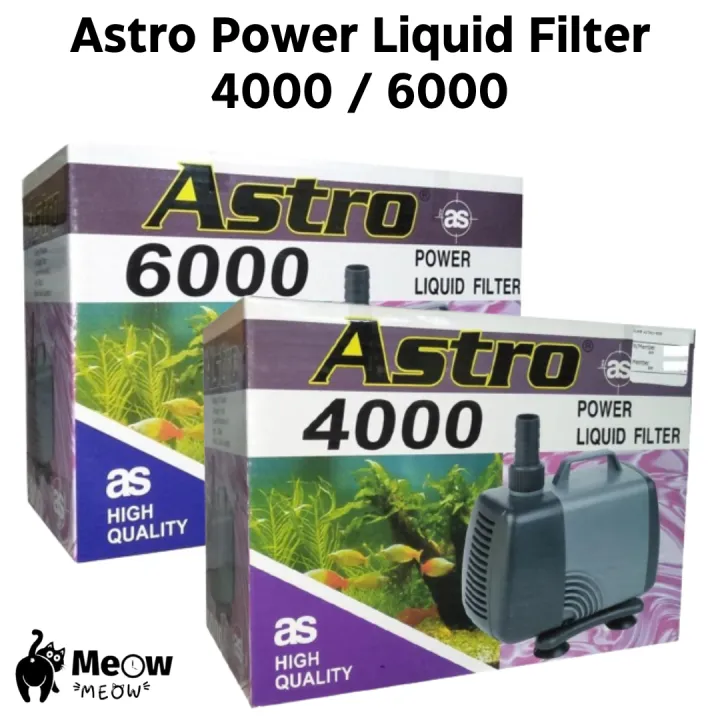 Astro Power Liquid Filter Aquarium Submersible Water Pump (4000 / 6000 ...
