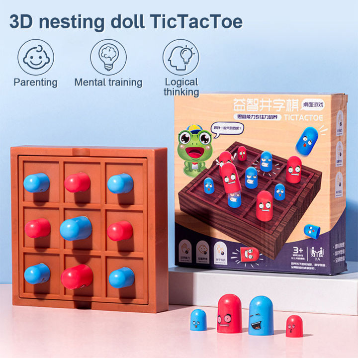 Kids Fun Tic Tac Toe Parent-child Interactive Board Table Game ...