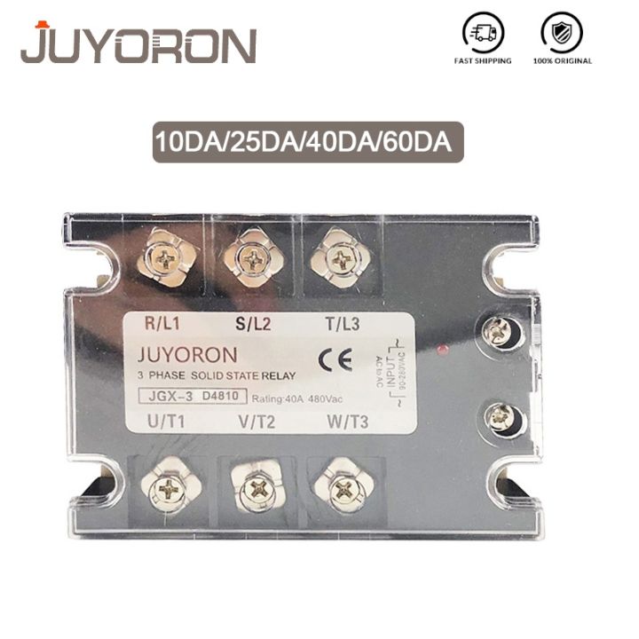 【CW】 3 Phase 10A 25A 40A DA 60A 80A 100A 150 200A Three SSR 3-32V 24 ...