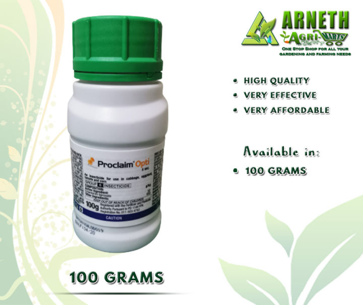 SYNGENTA PROCLAIM OPTI 5 WG INSECTICIDE 100g | Lazada PH