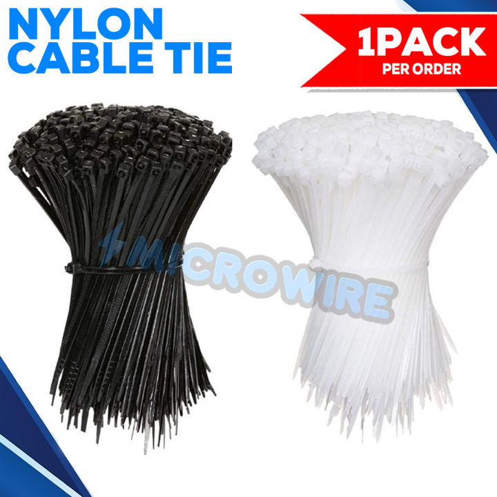 100pcs Nylon Cable Tie Self Locking Zip Ties Multipurpose Strap home ...
