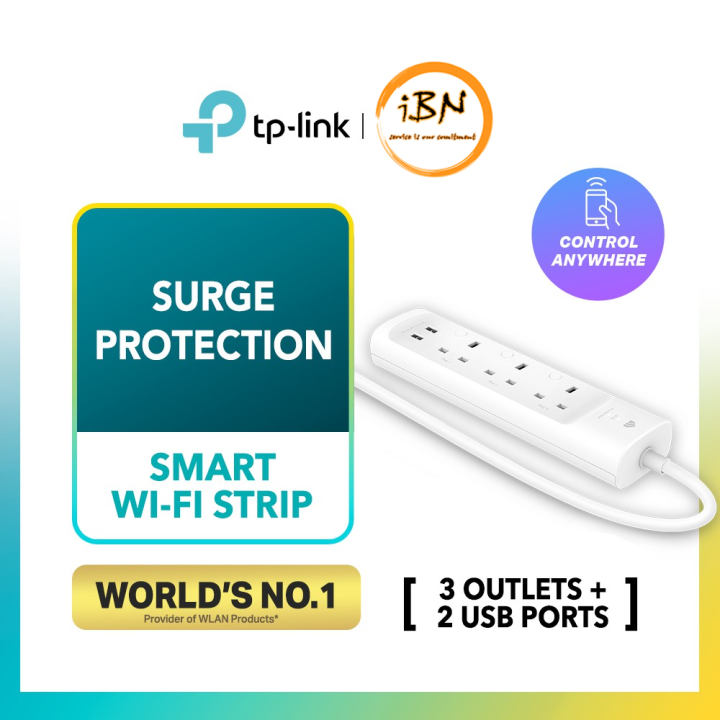 TP-Link 3 Outlets Wifi Smart Strip Power Extension Plug Sockets Surge ...