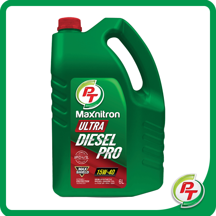 น้ำมันเครื่องดีเซล น้ำมันกึ่งสังเคราะห์ PT maxnitron ultra Diesel Pro ขนาด 6+1 ลิตร | Lazada.co.th