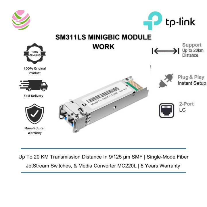 TP-Link SM311LS MiniGBIC Module Work With MC210CS With A Single-Mode ...
