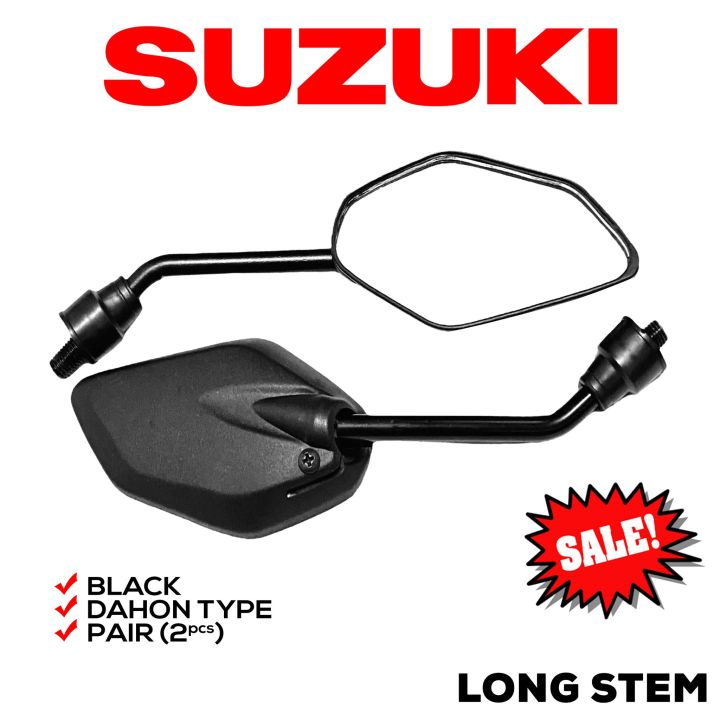SUZUKI SMASH 115 LONGSTEM SIDE MIRROR UNIVERSAL ASAAD MOTO 052 | Lazada PH