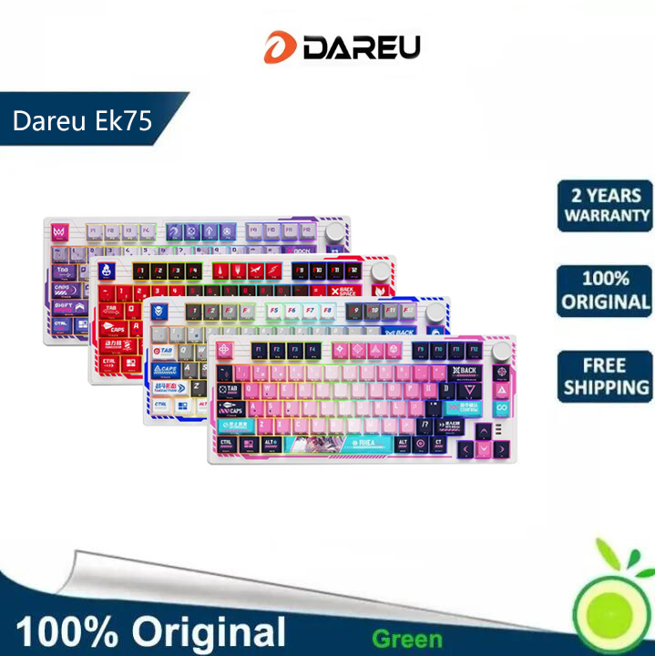 Dareu Ek75 Anaya Mechanical Keyboard Elia 3 Mode Wired 2.4g Wireless Bluetooth Gasket Hot Swap ...