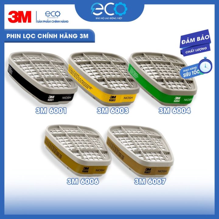 Phin lọc độc ,phin lọc hữu cơ 3M 6001, 3M 6003 ,3M 6004, 3M 6006 và 3M 6007 dành cho mặt nạ 3M ...