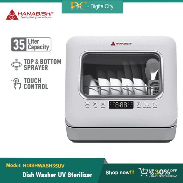 Hanabishi Dish Washer With UV Sterilizer HDISHWASH35UV | Lazada PH