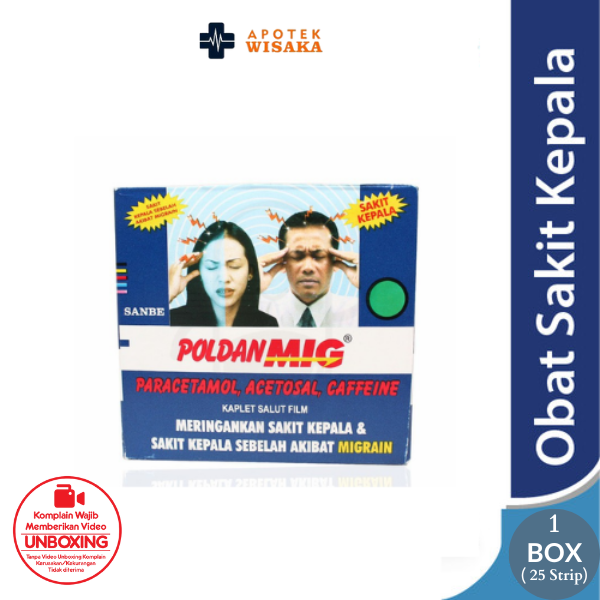 Poldan mig tab - 1 Box 25 Strip | Lazada Indonesia