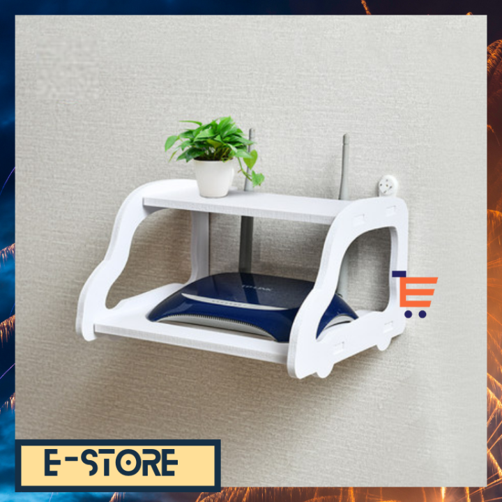 E-STORE WiFi Modem Holder 2 Layer Organizer Wifi Router Wifi Holder ...