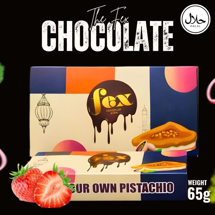 Fex Dubai Chocolate 65g Strawberry Best Selling Dubai Chocolate | Lazada