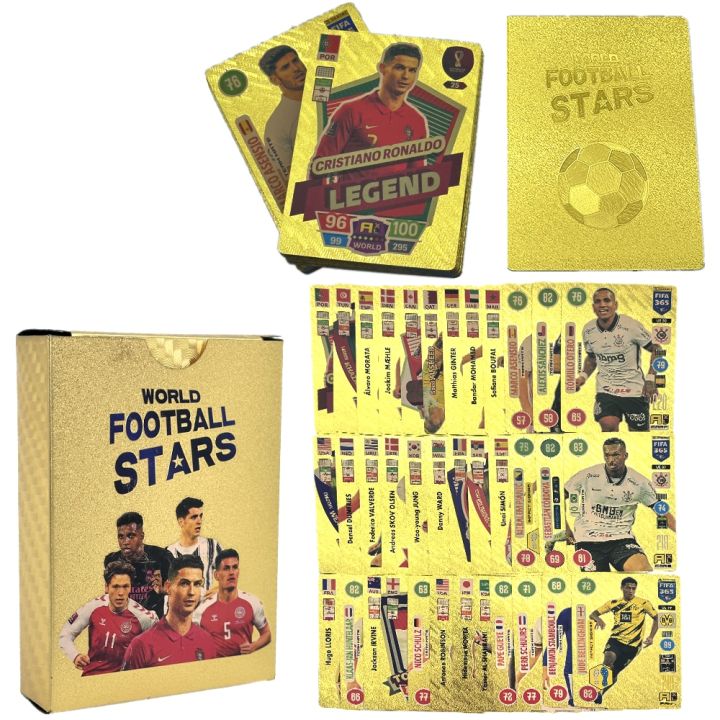 Football Ballsuperstar Collection Cards All-Star Messi Ronaldo Box ...