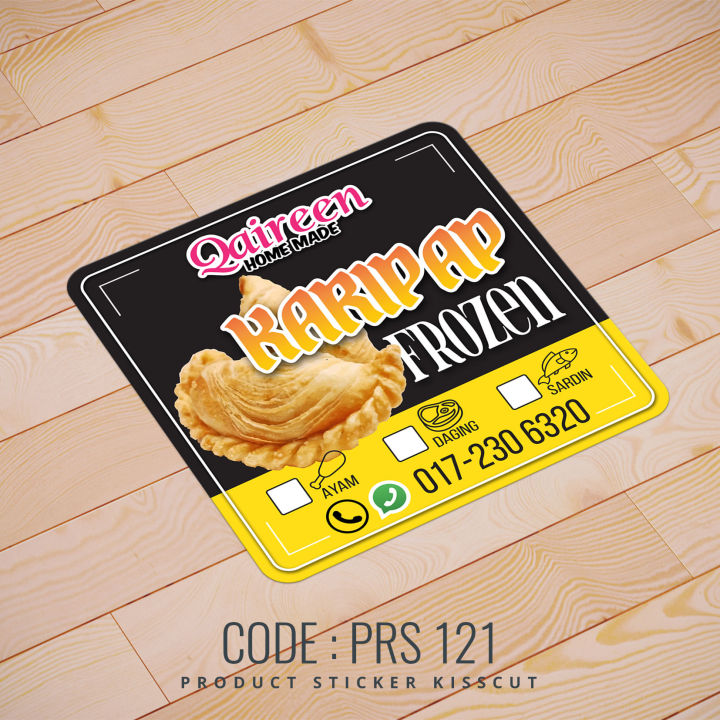 Sticker Karipap Sticker Frozen Food Pau Stiker Makanan Popia | Lazada