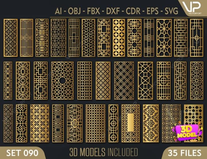 35 Pattern 3D models and vector files for CNC | Lazada Indonesia