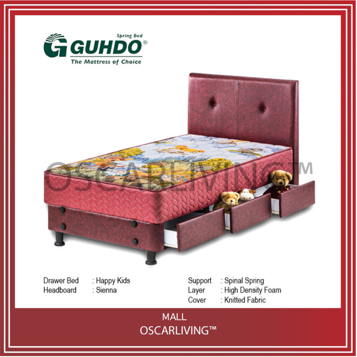 Guhdo Drawer Happy Kids HB Sienna Merah Khusus Jabodetabek | Lazada ...