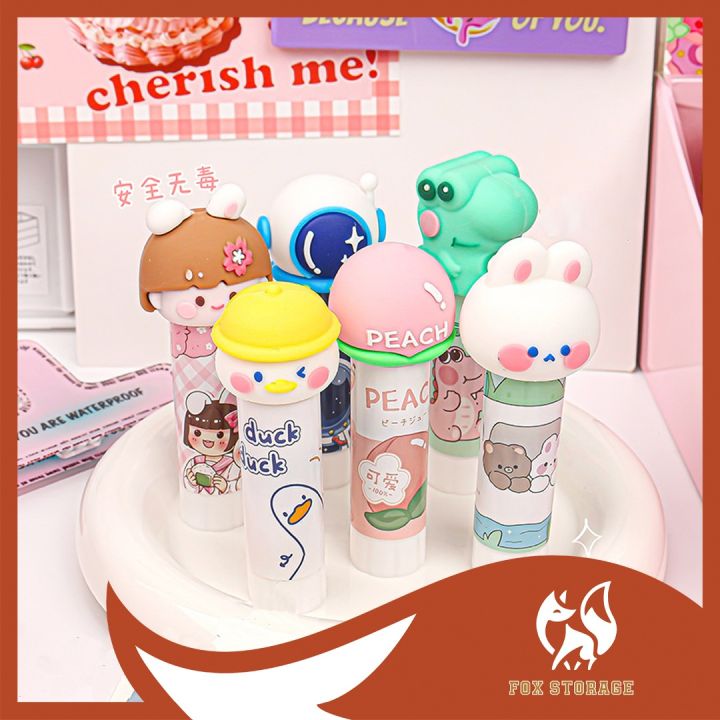Cartoon Glue Stick PVA Solid Glue Easy Dry Craft And School Projects ...