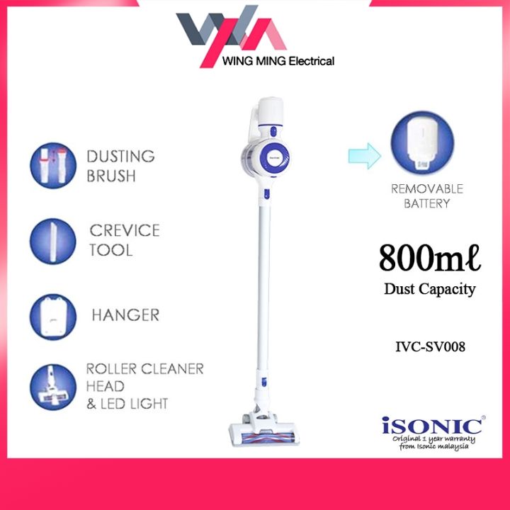 iSONIC CORDLESS STICK VACUUM CLEANER IVC-SV008 | Lazada