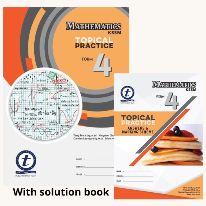 TELITI FORM 4 MATHEMATICS TOPICAL PRACTICE BOOK | Lazada