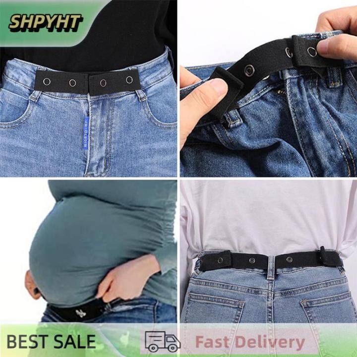 SHPYHT Belts for Women Buckle-free Elastic Invisible for Jeans Belt ...
