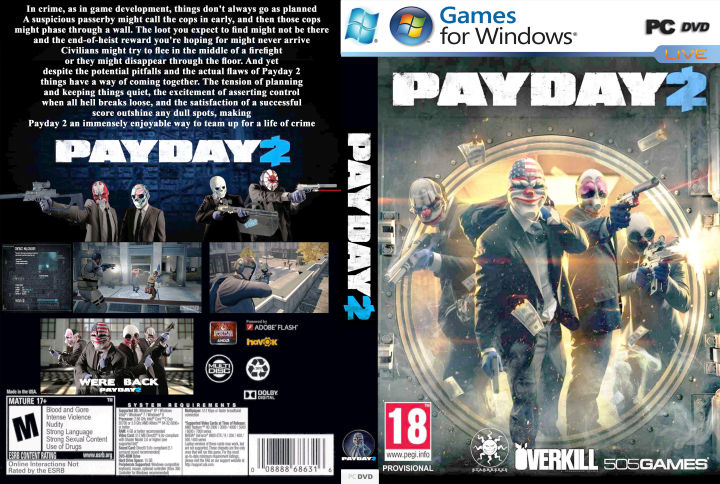 PAYDAY 2 PC GAME [Offline INSTALLATION] | Lazada