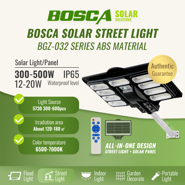 BOSCA Eagle LED Solar Street Light BGZ-032 300W 400W 500W IP65 3 YEARS ...