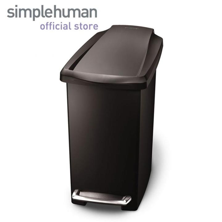 simplehuman 10L Compact Slim Step Plastic Trash bin | Lazada Singapore