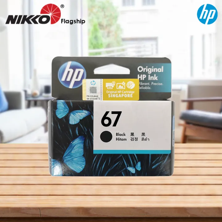 [Original] HP 67 Black Colour Ink Cartridge for Printer HP ENVY 6000 ...