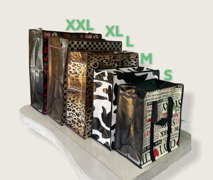 SAKO BAG XL with zipper Assorted Design 24.5x21.75+9.5 inch | Lazada PH