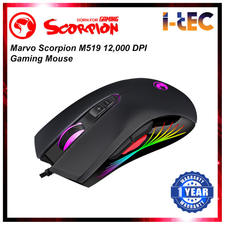 Marvo Scorpion M519 12,000 DPI Gaming Mouse | Lazada