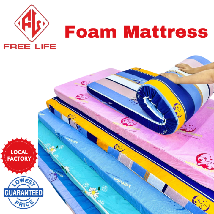 Original Foam Mattress with Free Zipperred Foam Cover In Different ...