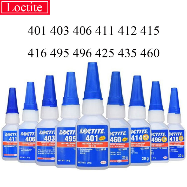 Loctite 401 instant glue 403 406 408 414 415 495 460 496 498 metal ...