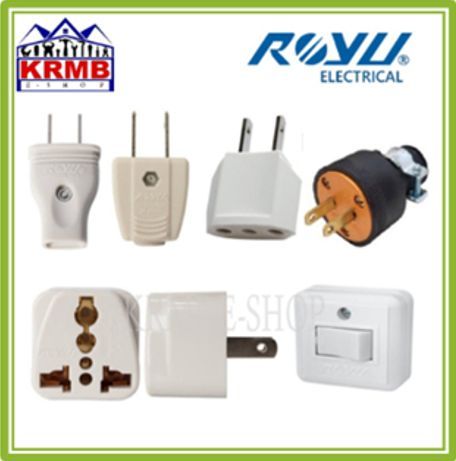 ROYU Regular Rubber Heavy Duty Plug Universal Octopus Round to Flat ...