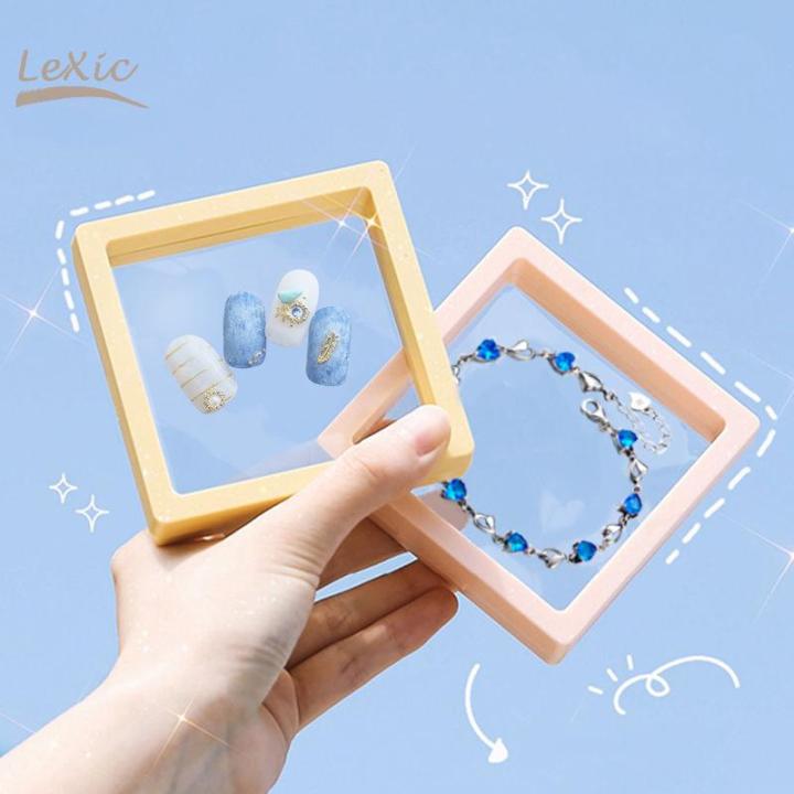LeXic กล่องโชว์เล็บแบบศิลปะทำจากฟิล์มพีอีกล่องเก็บเครื่องประดับต่างหู ...