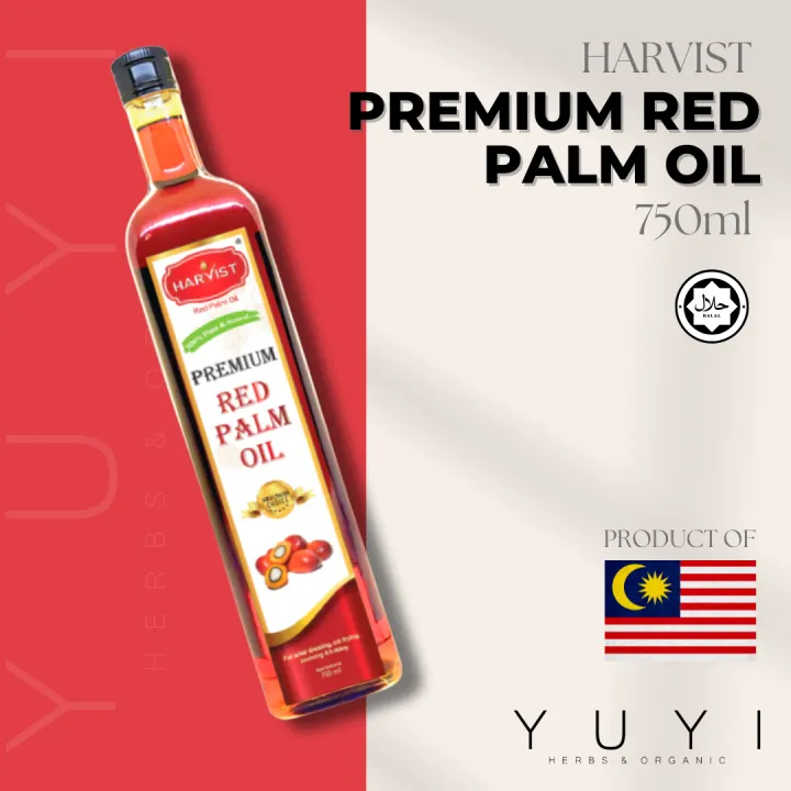 【Harvist】Premium Red Palm Oil - 750ml | Lazada