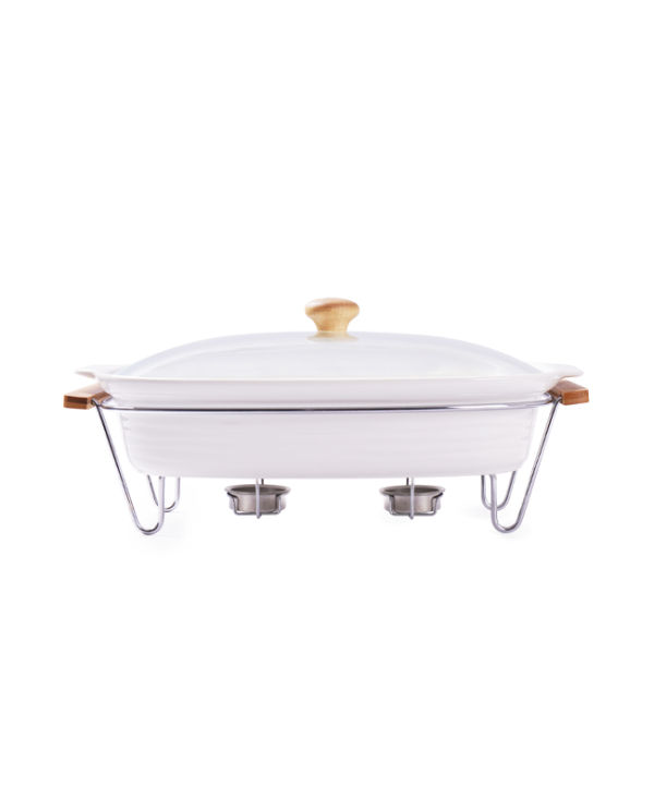 Hoton Rectangular Porcelain Chafing Dish | Lazada PH