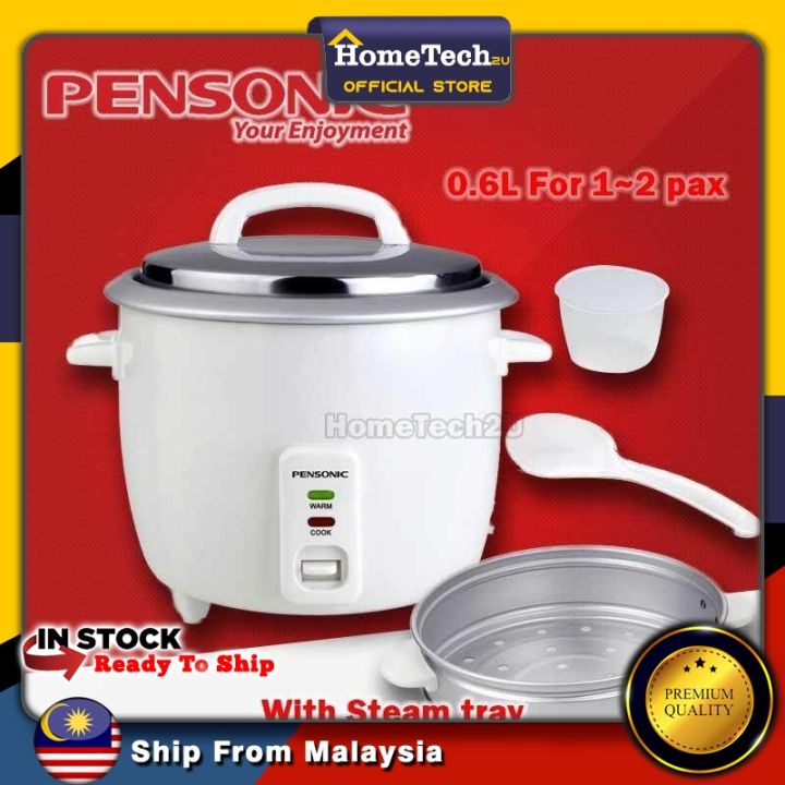 Pensonic Rice Cooker PRC-6G with Steam Tray (0.6L) | Lazada