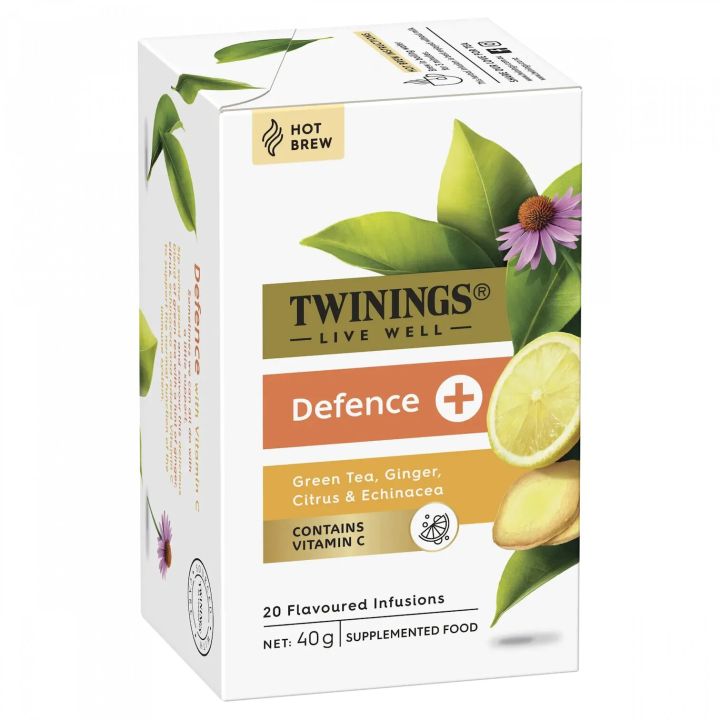 ชา ทไวนิงส์ ลีฟ เวล ดีเฟ้นซ์ 20 ถุง/ Twinings Live Well Defence Tea ...