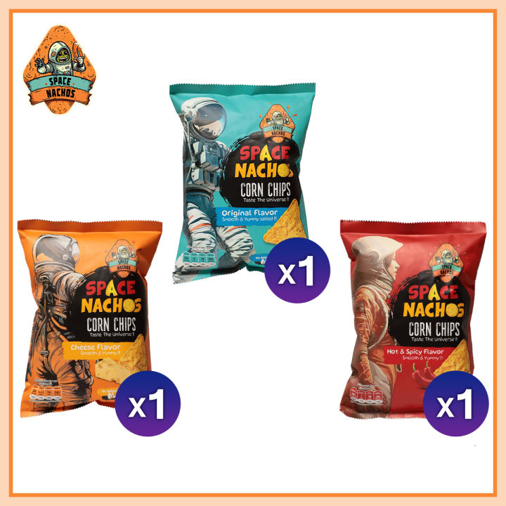 SPACE Nachos Corn tortillas ราคาพิเศษ Crispy Tortillas Chips รวมทุกรส ...