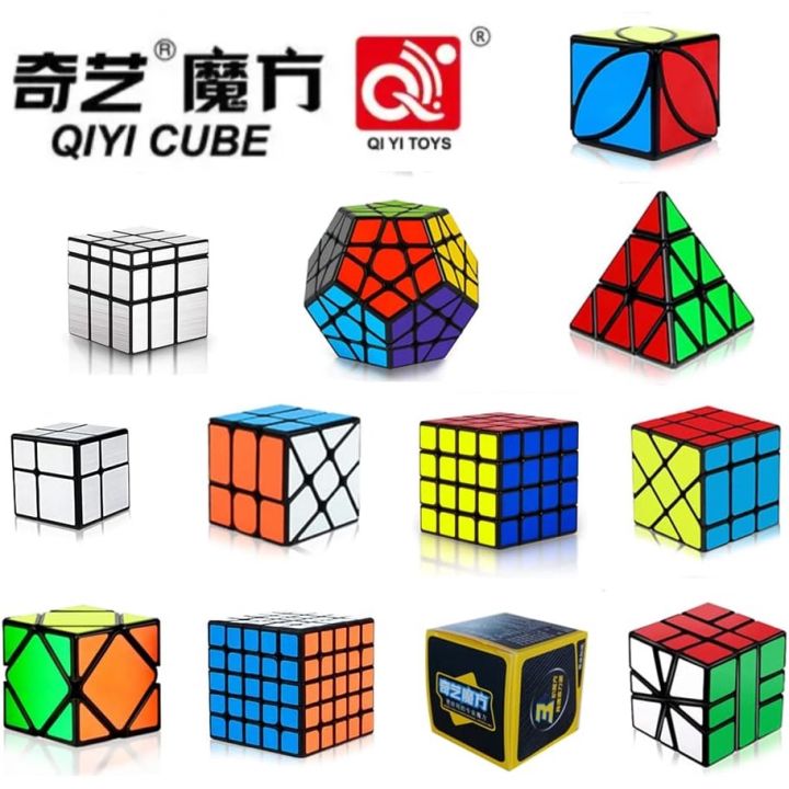 QiYi Rubiks Cube 2x2 3x3 4x4 5x5 Speed Cube Megaminx Mirror Pyramid ...