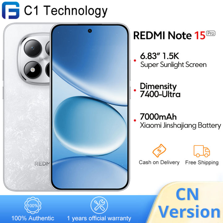 [New Arrivals]Xiaomi Redmi Note 15 Pro 5G NFC 6.83" Smartphone ...