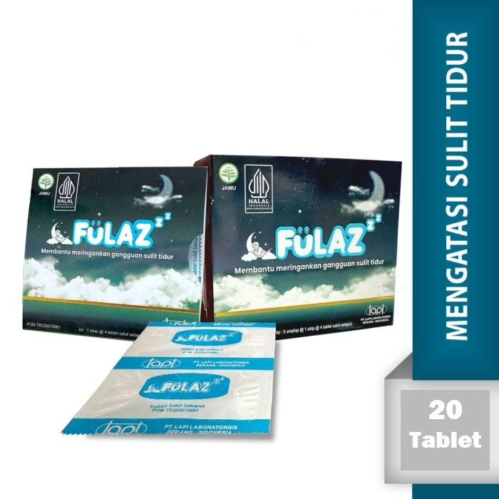 Fulaz 20 Tablet - Suplemen Mengatasi Gangguan Tidur - Obat Sulit tidur ...