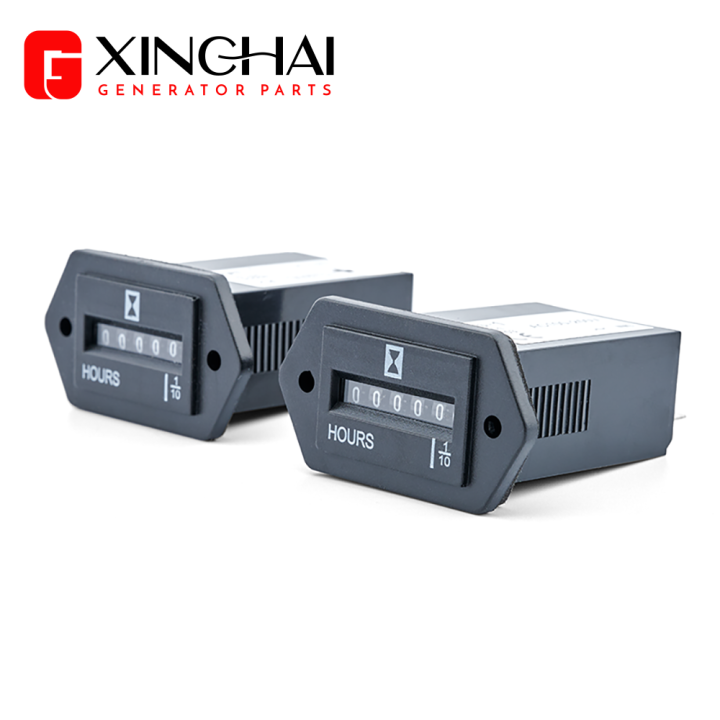 DC10-80V AC100-250V 12v 24V 220V 110V generator hour meter time counter ...