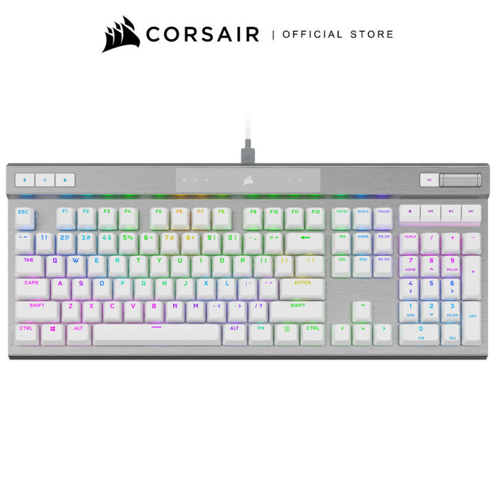 CORSAIR Keyboard K70 PRO RGB Optical-Mechanical Gaming Keyboard with PBT DOUBLE SHOT PRO Keycaps ...
