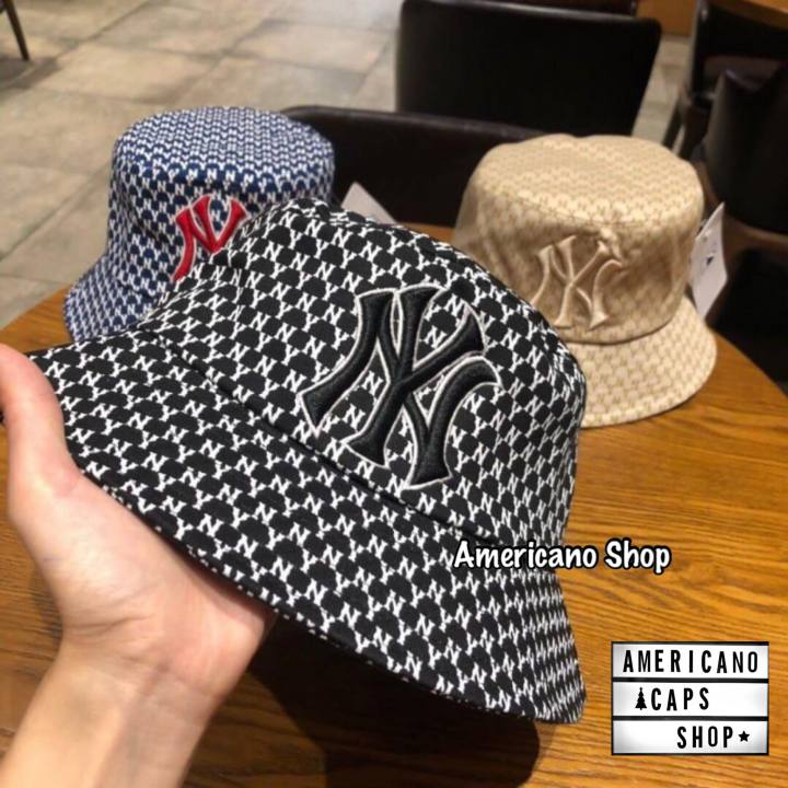 หมวกบักเก็ต NY Bucket หมวกเอนวาย หมวกแฟชั่นเกาหลี งานป้าย 100% (ส่งจาก ...