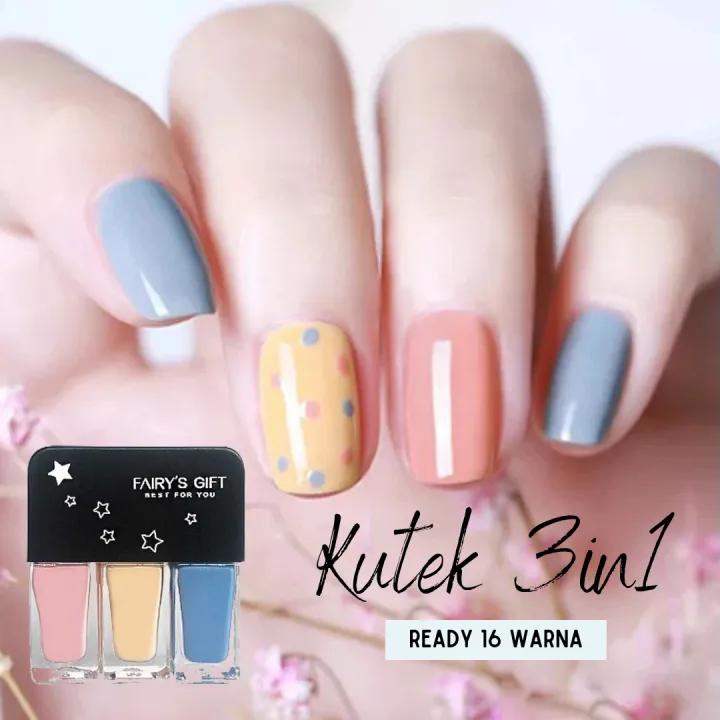 Kutek 3in1 Halal Kutek Korea 3 Tone Cat Kuku | Lazada Indonesia