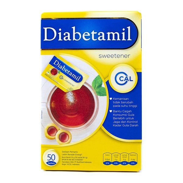 Diabetamil sweetener isi 50 sachet /Diabetamil Sweetener Gula Pemanis ...