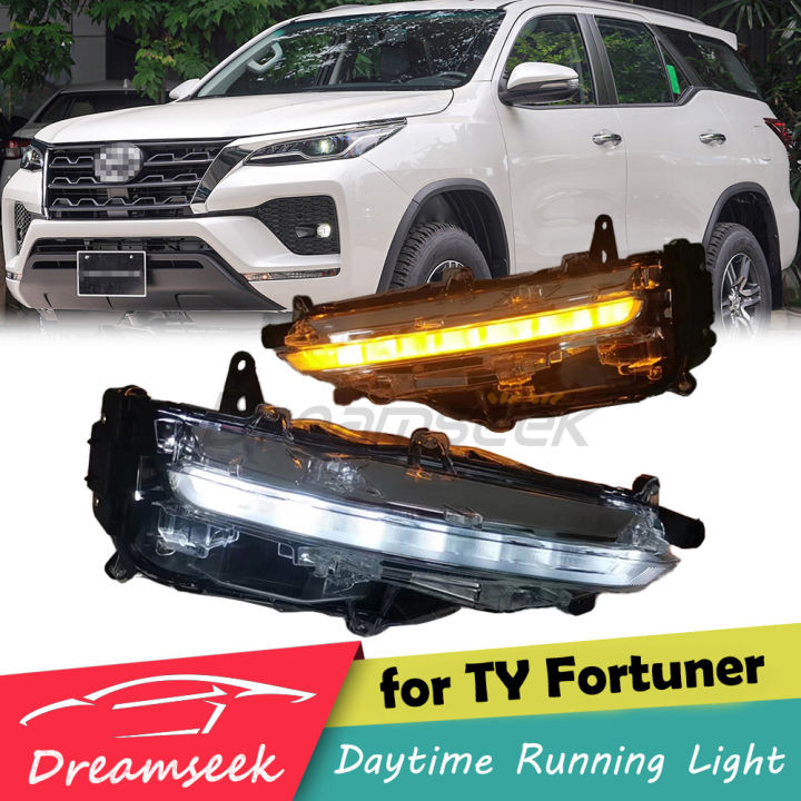 LED DRL Daytime Running Light For Toyota Fortuner 2021+ Driving Fog ...