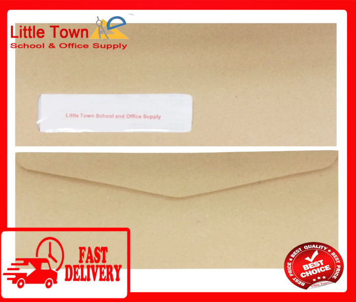 Kraft Brown Letter Envelope Long / Short with window | Lazada PH