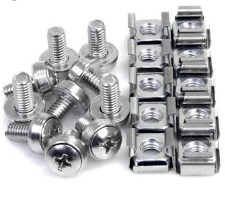 (10 sets) M5 Cagenuts M5 Cage Nuts M5 Rack Mounting Cagenuts and Screws ...