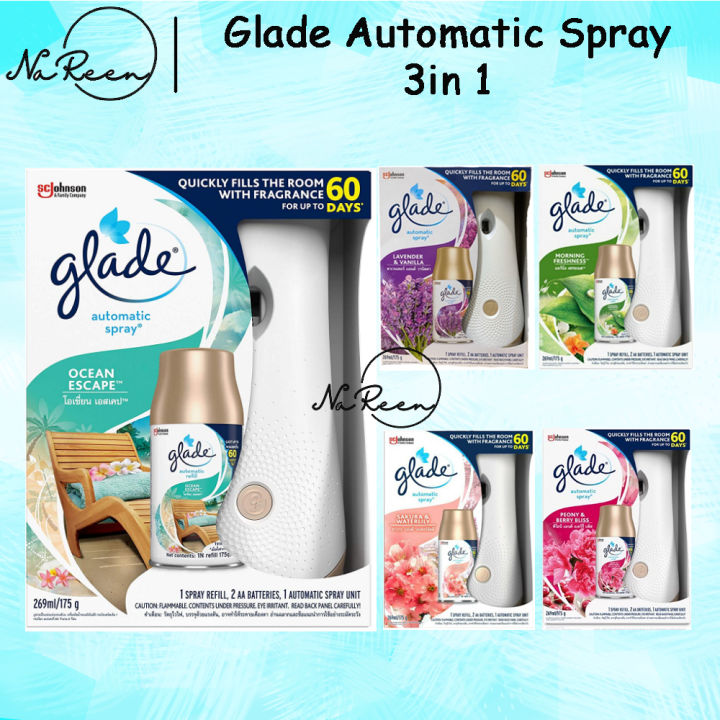 Glade Automatic Spray 3 in 1 เครื่องพ่นสเปรย์น้ำหอมอัตโนมัติ 3 in1 ...